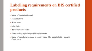 REGULATIVE LEGISLATIONS (BIS and AGMARK).pptx