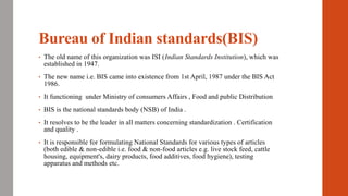 REGULATIVE LEGISLATIONS (BIS and AGMARK).pptx