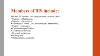 REGULATIVE LEGISLATIONS (BIS and AGMARK).pptx