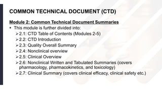 Common Technical Document : A Regulatory Document | PPT