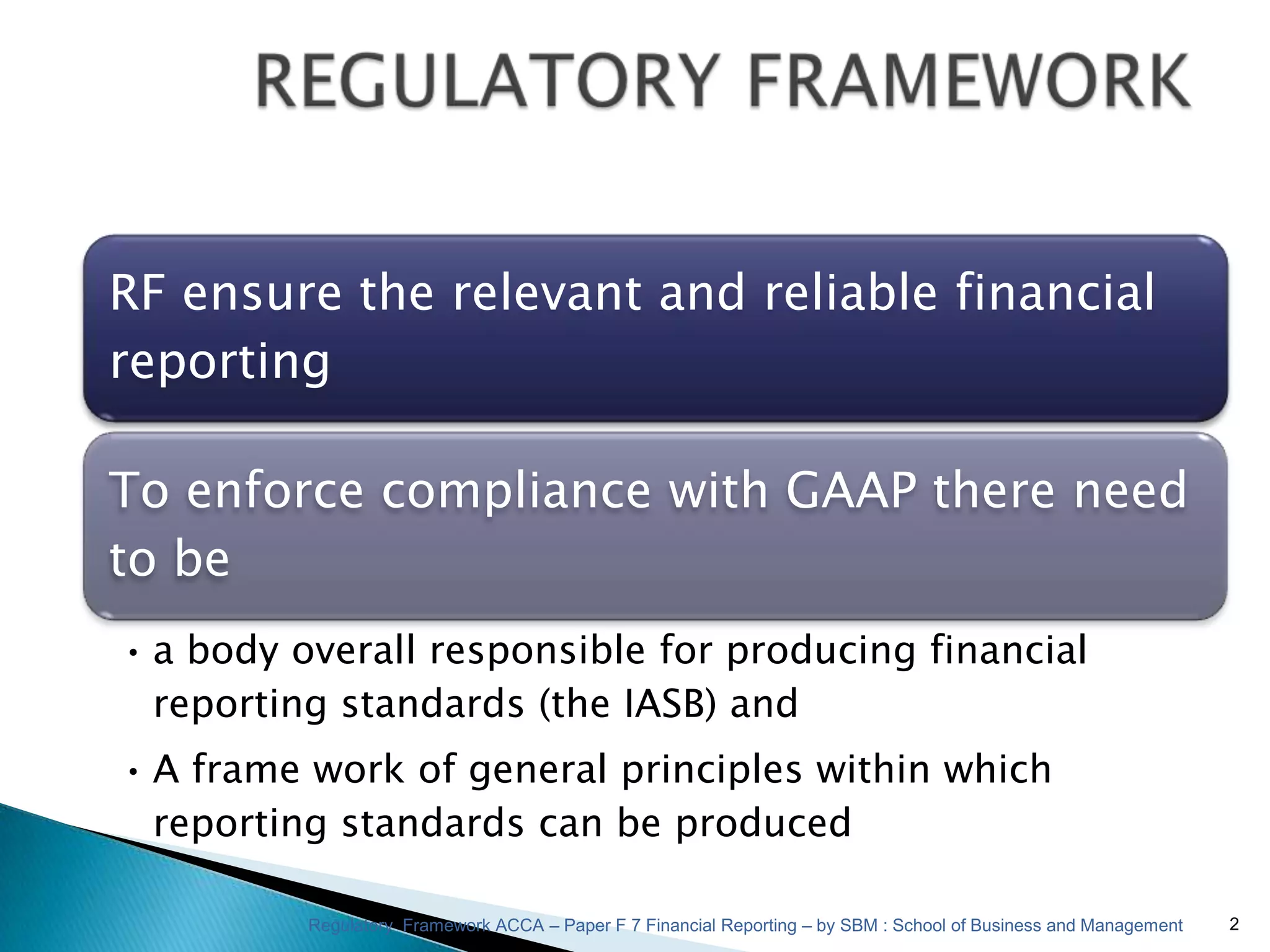 Regulatory Framework Chapter 02 | PPTX