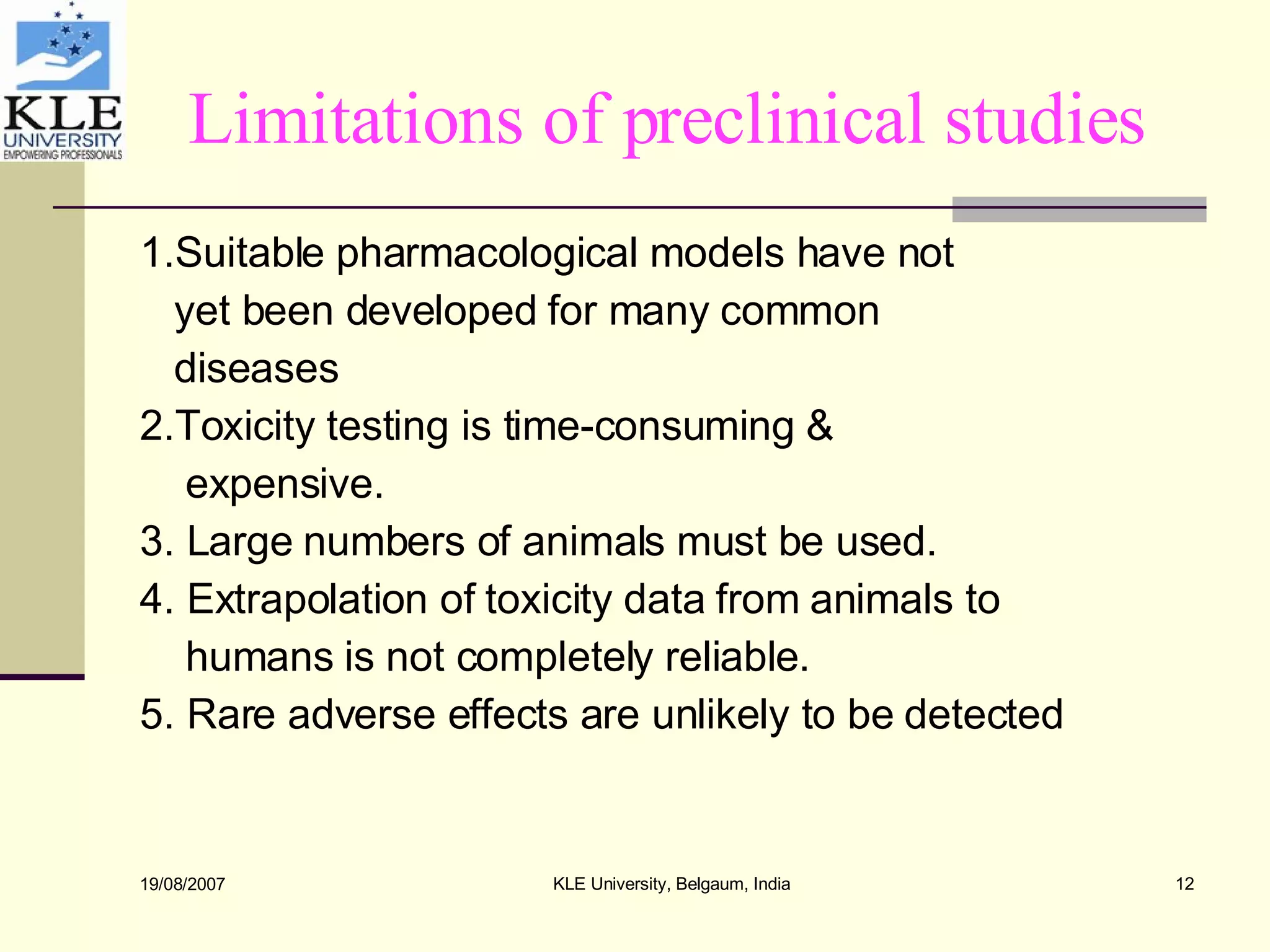 Regulatory Guidelines For Preclinical And Clinical Validation of ...
