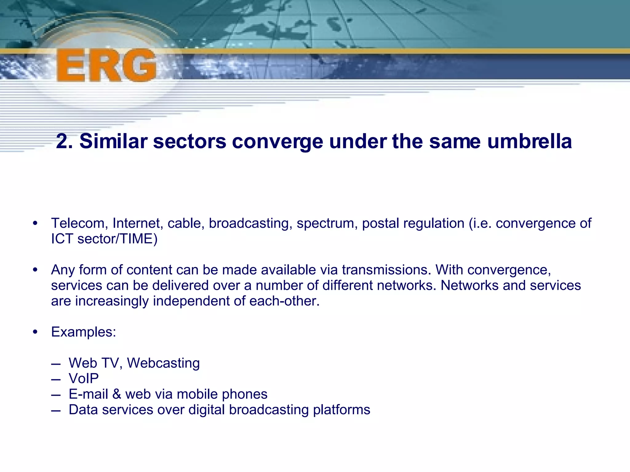 Regulatory Structure In Convergence | PPT