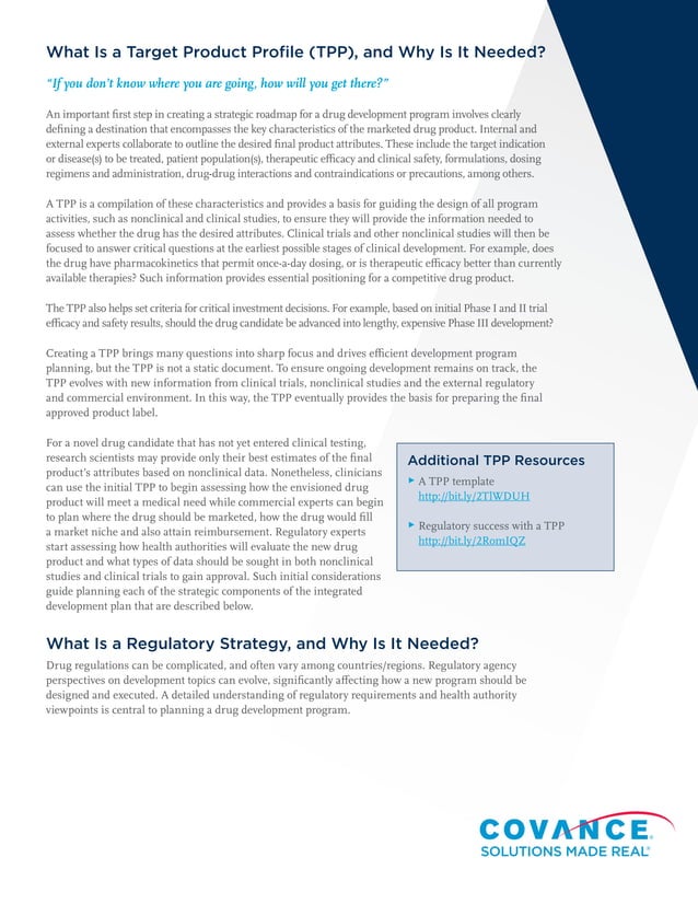 Creating a Comprehensive Drug Development Plan | PDF