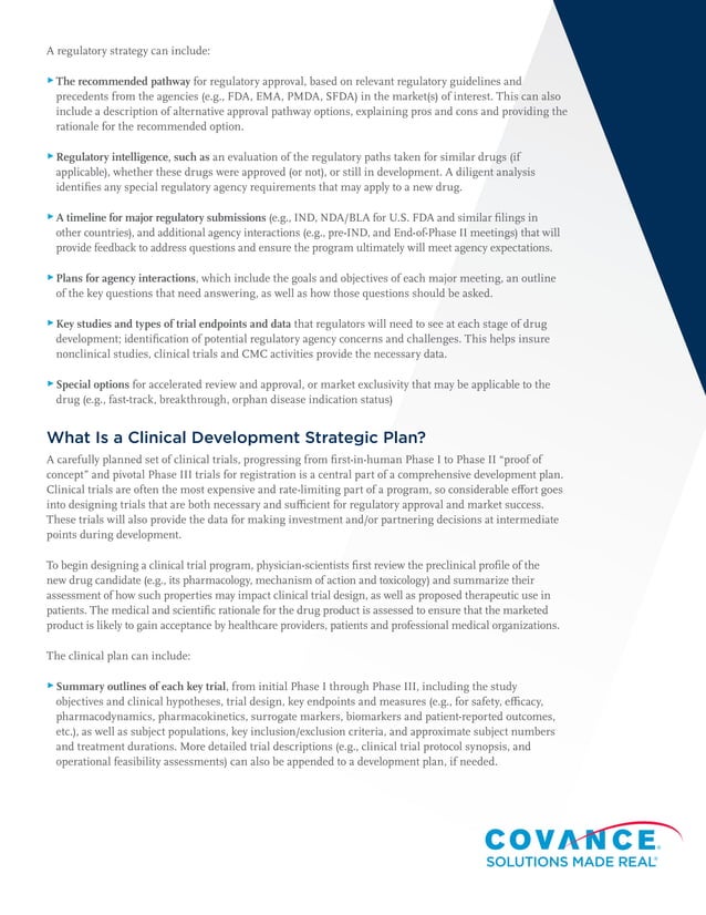 Creating a Comprehensive Drug Development Plan | PDF