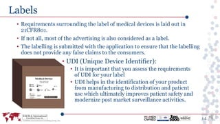 Regulatory 101 for Medical Device Start Ups | PPTX | Pharmaceutical ...