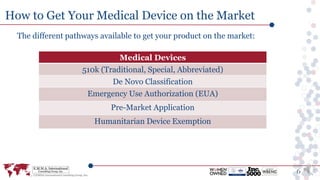 Regulatory 101 for Medical Device Start Ups | PPTX | Pharmaceutical ...