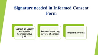 REGULATORY AFFAIR (Informed Concent Process and Procedure)).pptx