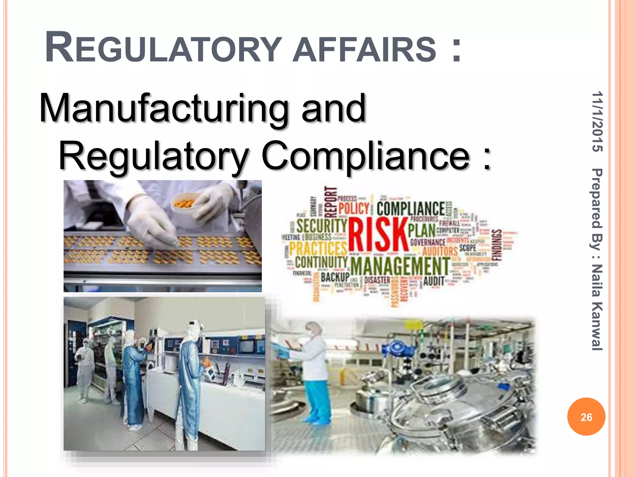 Regulatory affairs. | PPTX