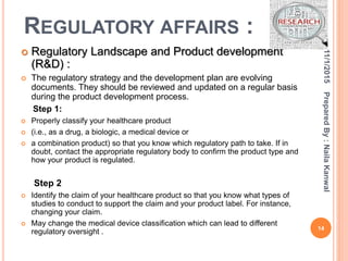Regulatory affairs. | PPTX