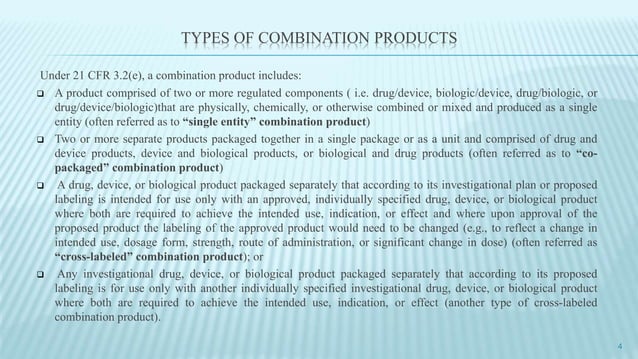 Combinational products & medical devices | PPTX | Pharmaceutical ...