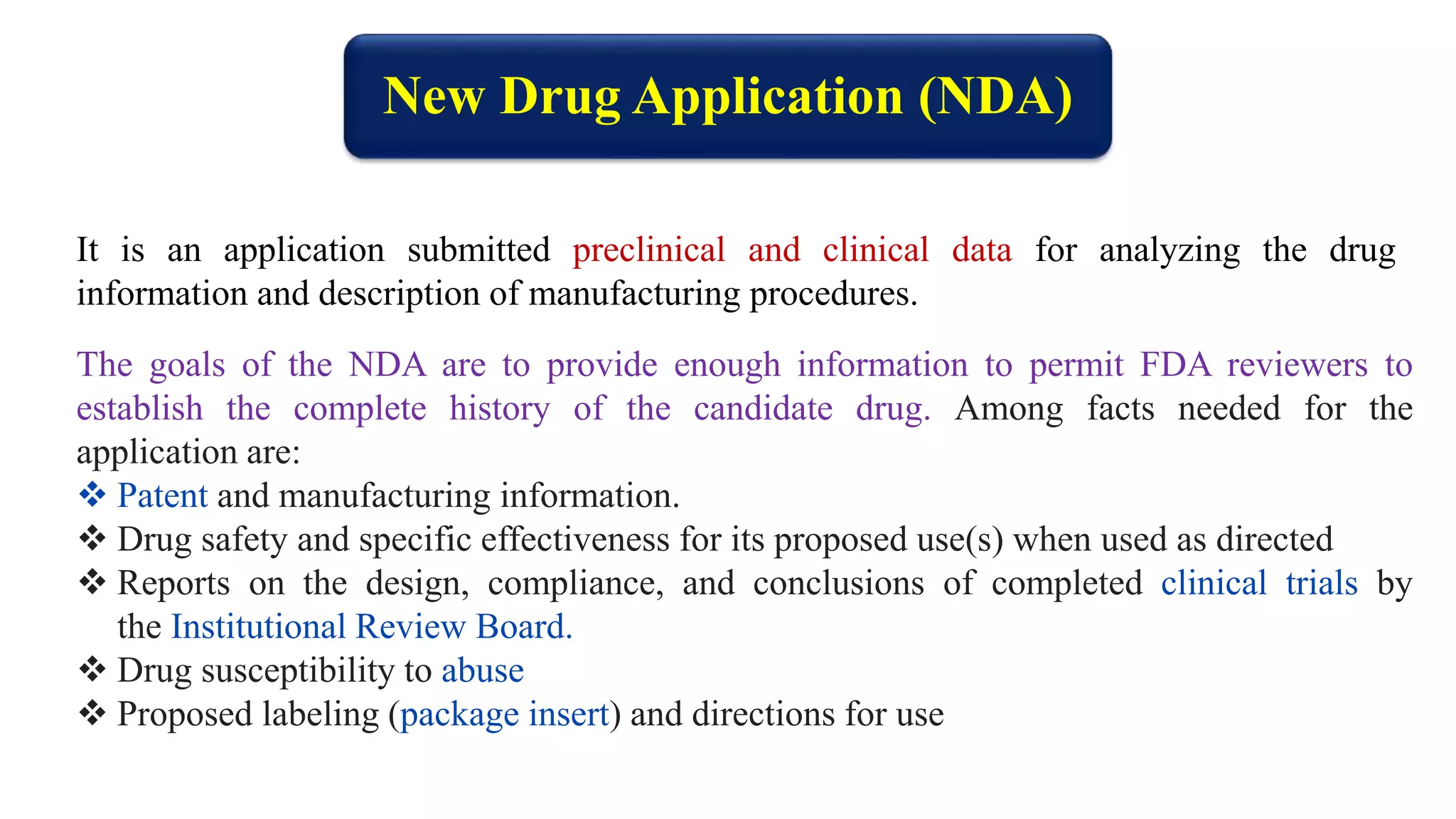 Regulatory Requirements For New Drug Approval | PPTX
