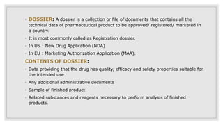 documentation in pharmaceutical industry and generic product ...