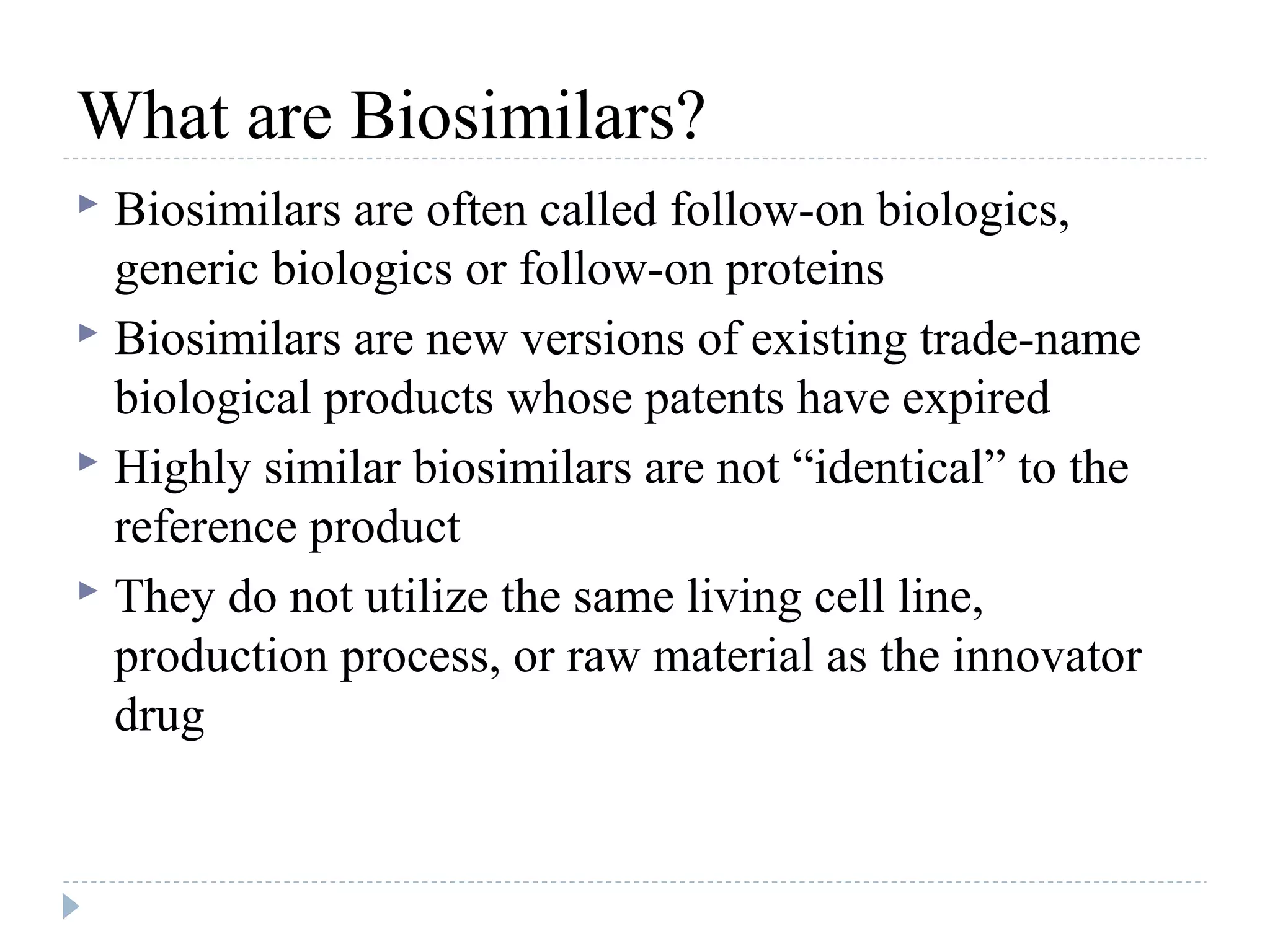Regulatory analysis & approval of Biosimilars | PPT
