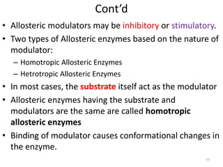 Regulatory and allosteric enzymes and allostrerism | PPT