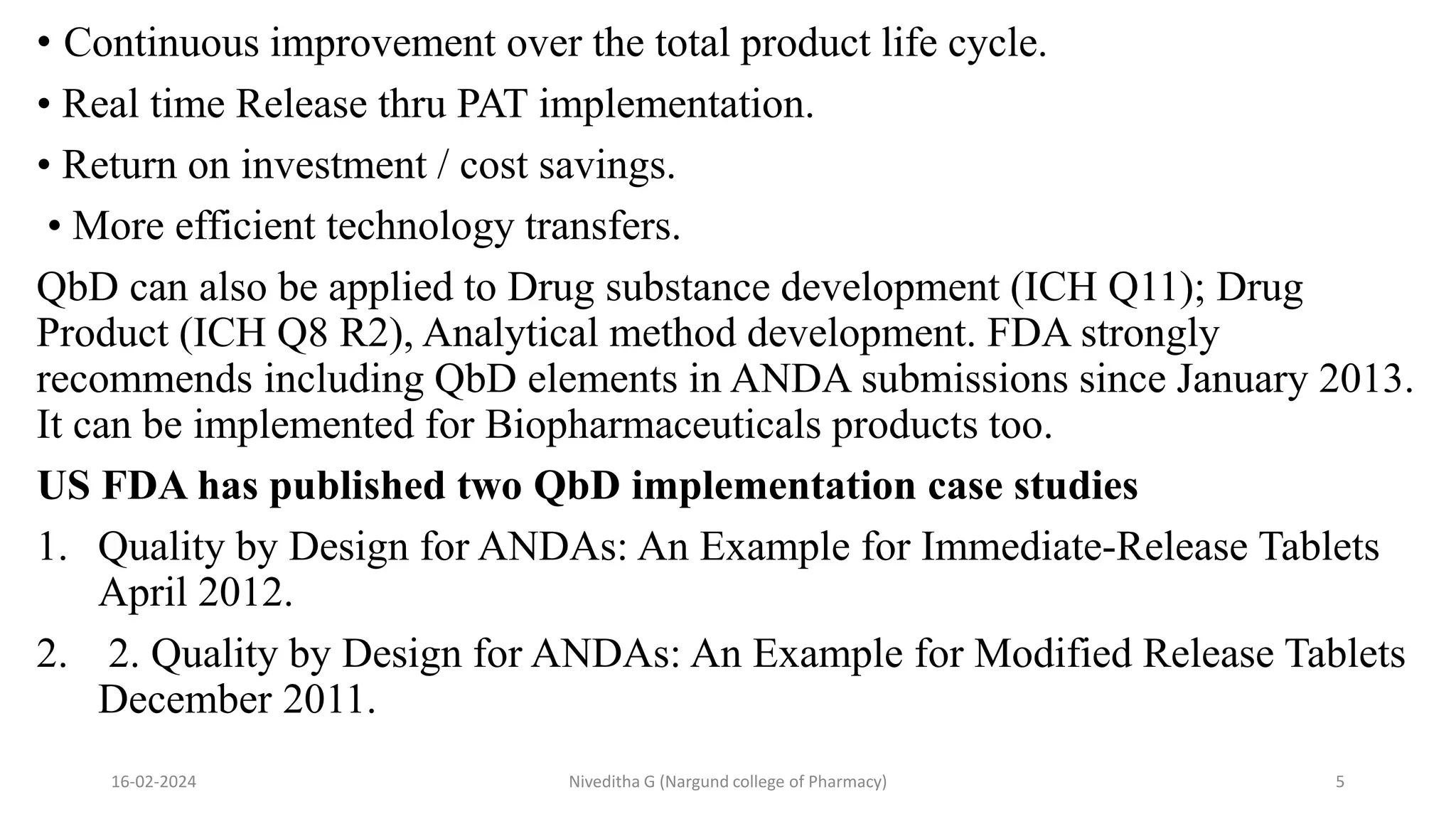REGULATORY AND INDUSTRY VIEWS ON QbD (1).pptx