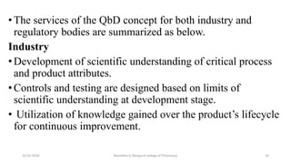REGULATORY AND INDUSTRY VIEWS ON QbD (1).pptx