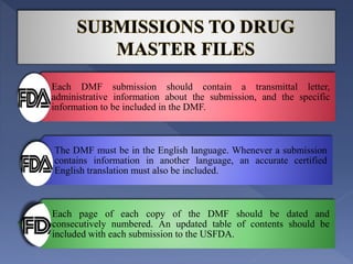 Regulatory approval and system of drug master file ,IND and NDA in USA ...