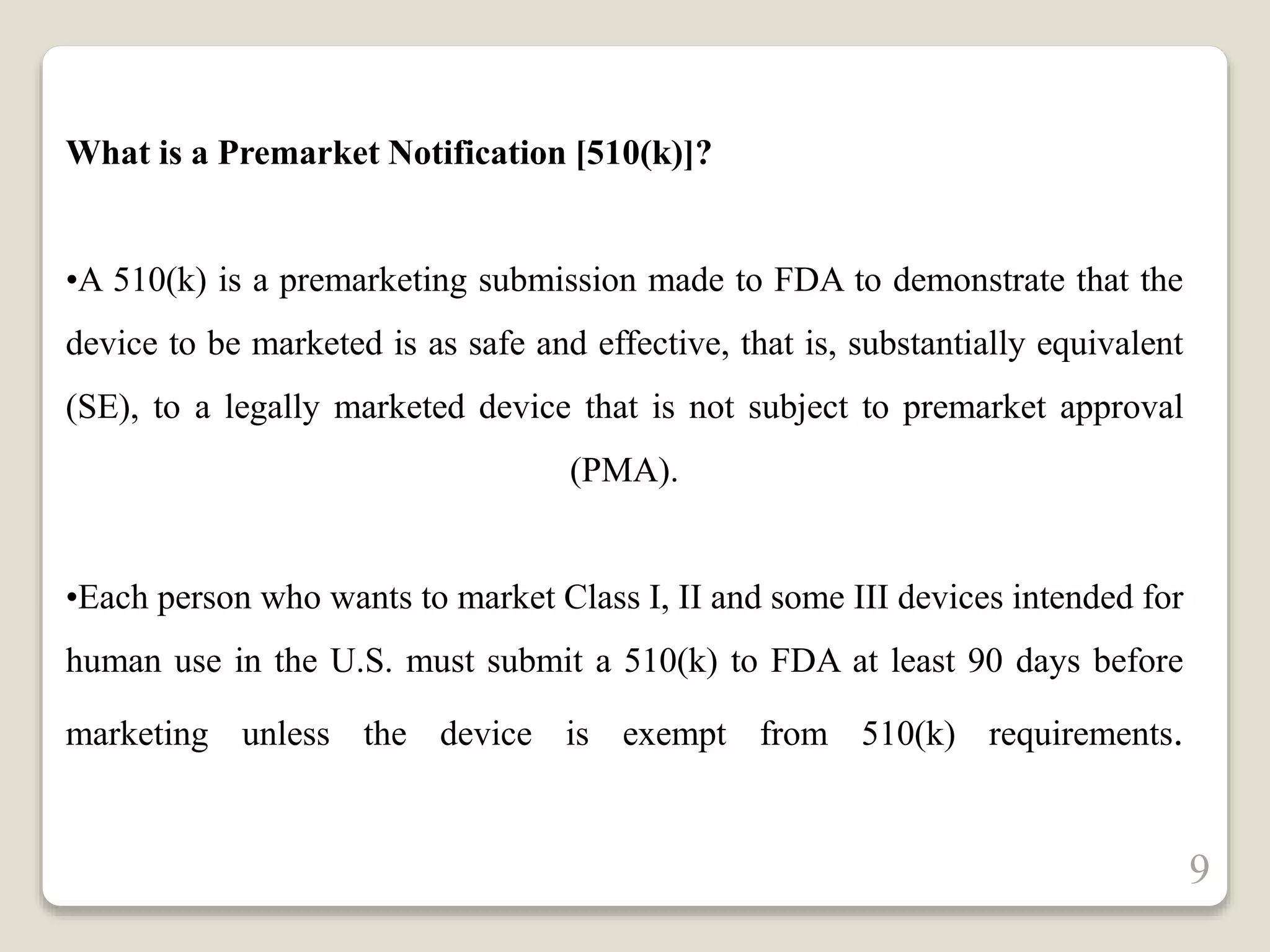 Regulatory approval process for invitro diagnostics in us | PPTX