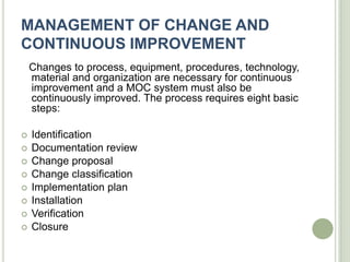 Regulatory aspect of pharmaceutical change control system | PPT