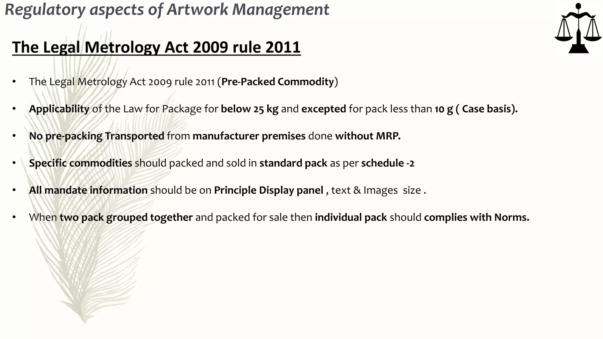 Labelling Regulatory aspects of artwork management | PDF