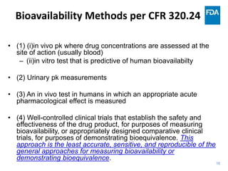 Regulatory aspects of bioequivalence iss xr4-revised | PPTX