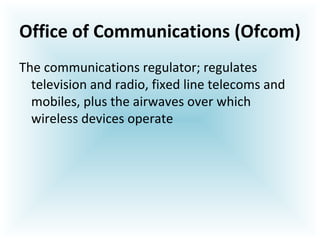Regulatory bodies | PPT