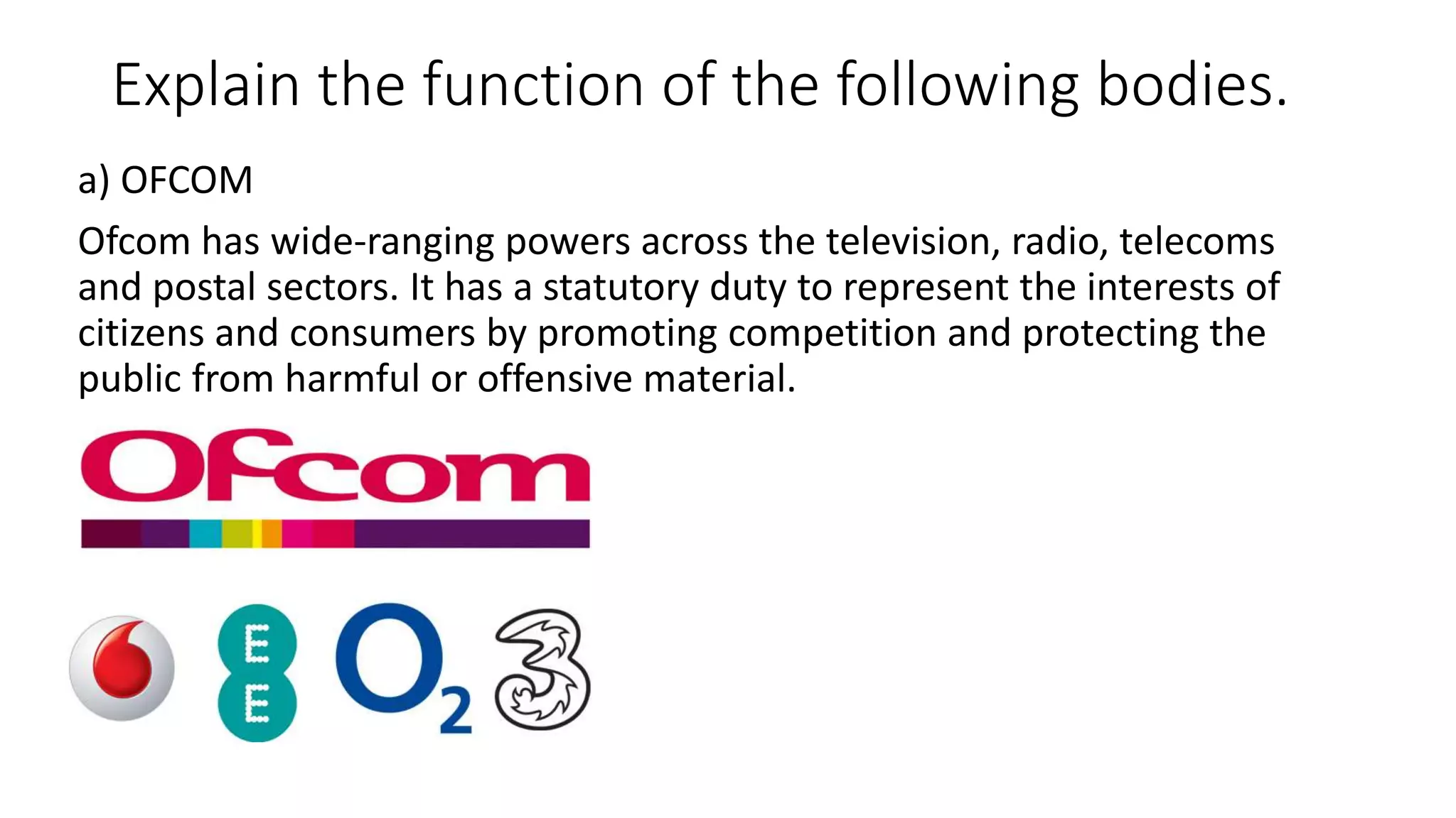 Regulatory bodies | PPT