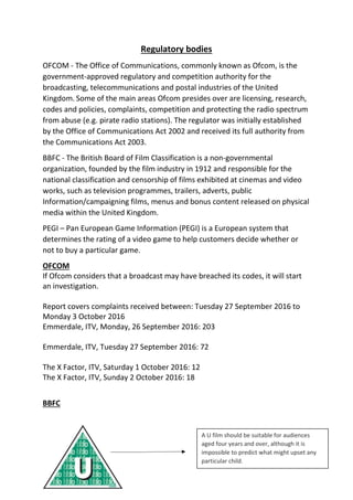 Regulatory bodies | PDF