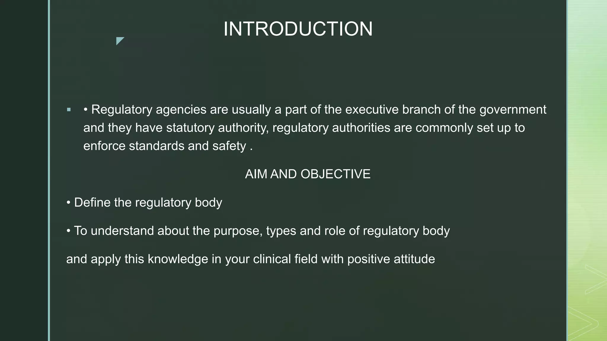 Regulatory bodies | PPTX