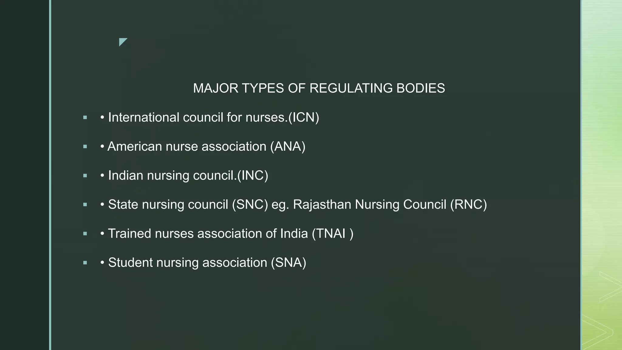 Regulatory bodies | PPTX