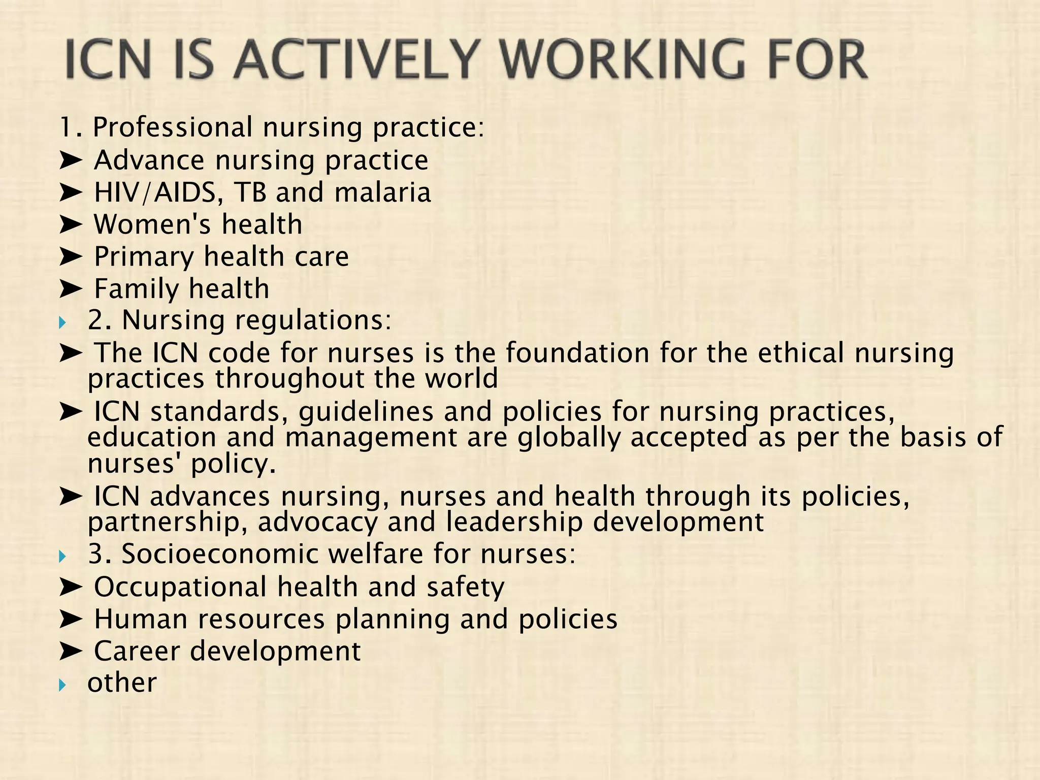 regulatory bodies. INC , SNRC, TNAI , ICN, CNA AND OTHERS.Dpptx | PPTX