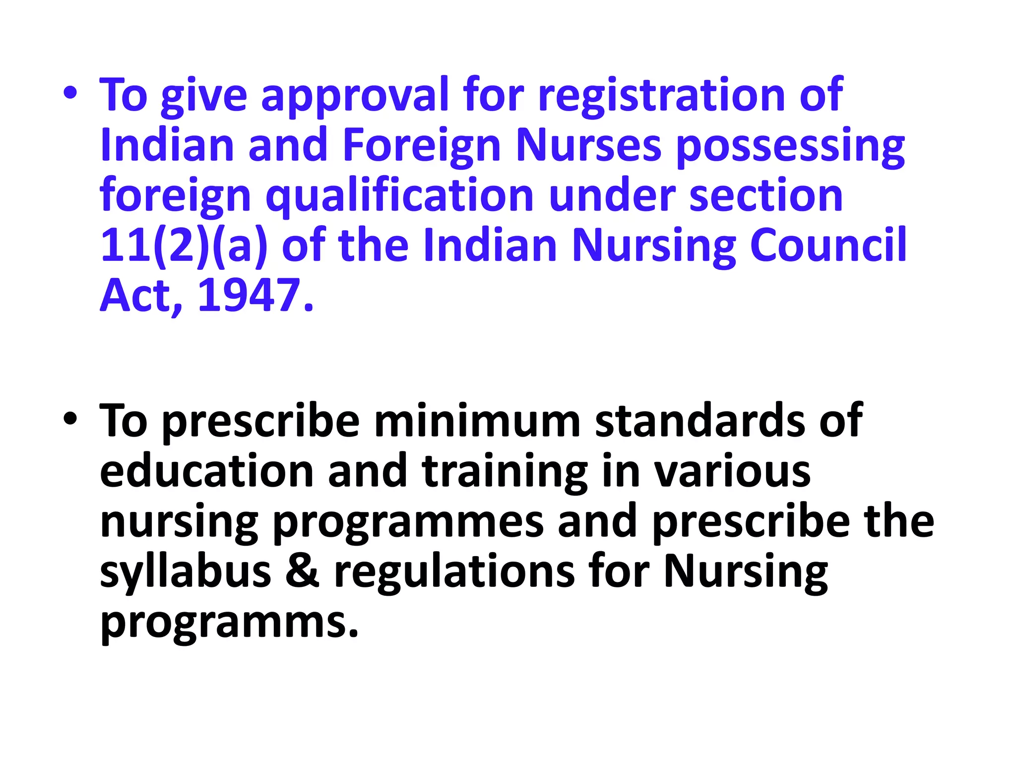 REGULATORY BODIES OF NURSING IN INDIA | PPTX