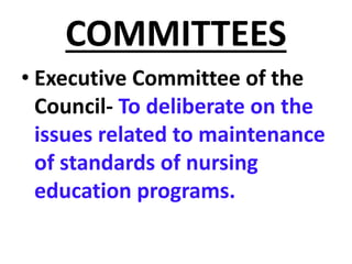 REGULATORY BODIES OF NURSING IN INDIA | PPTX