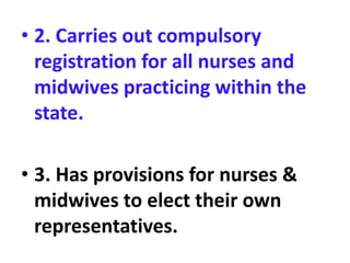 REGULATORY BODIES OF NURSING IN INDIA | PPTX