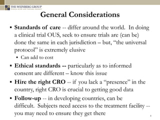 Regulatory Challenges to Successful Global Clinical Studies | PPT