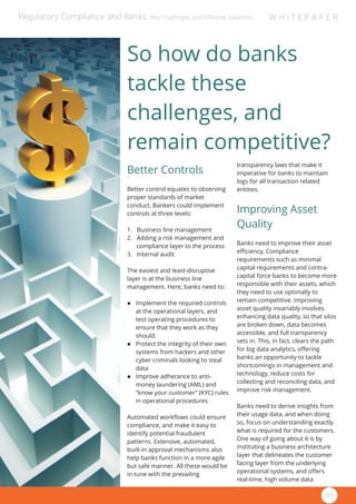 Regulatory compliance and banks | PDF