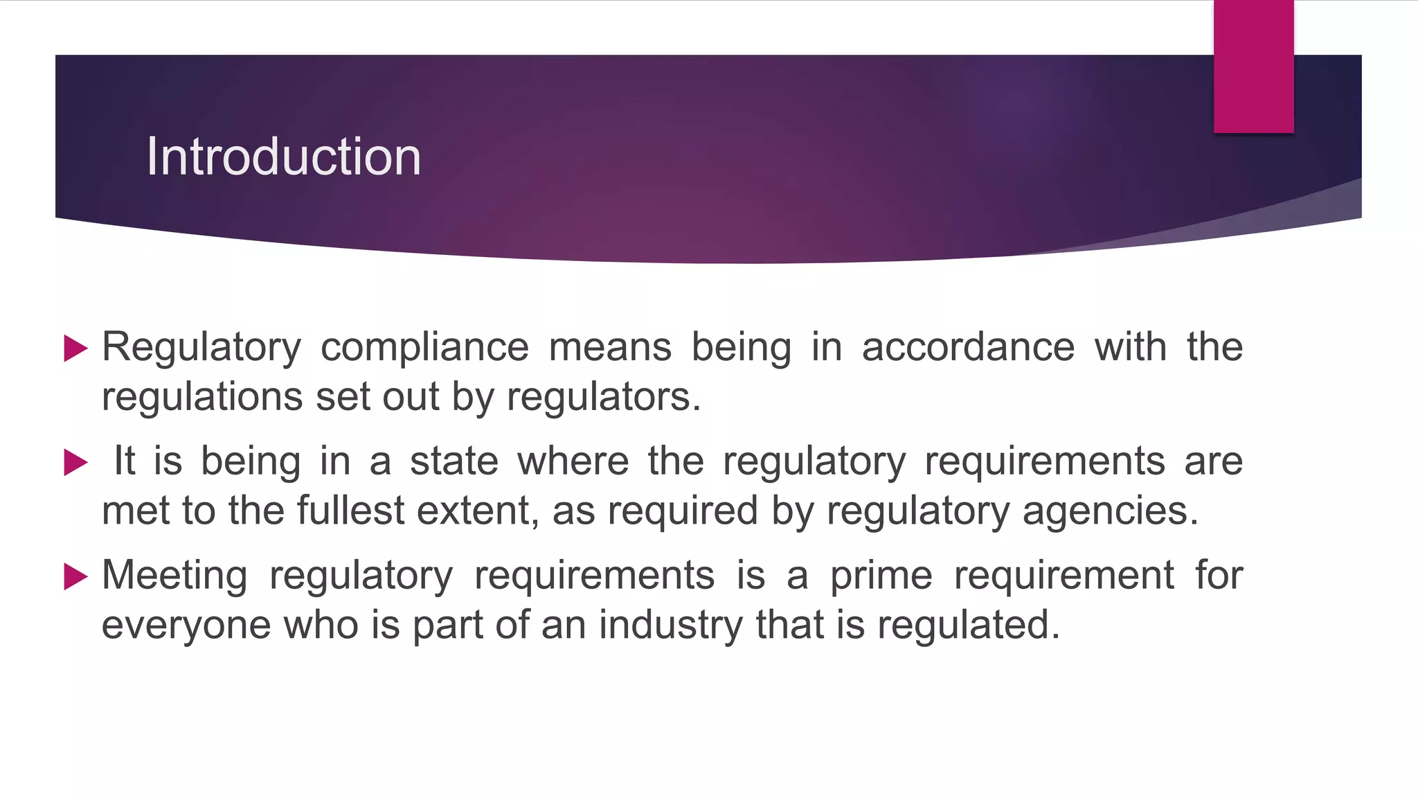 Regulatory compliance and Benchmarking.pptx