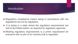 Regulatory compliance and Benchmarking.pptx