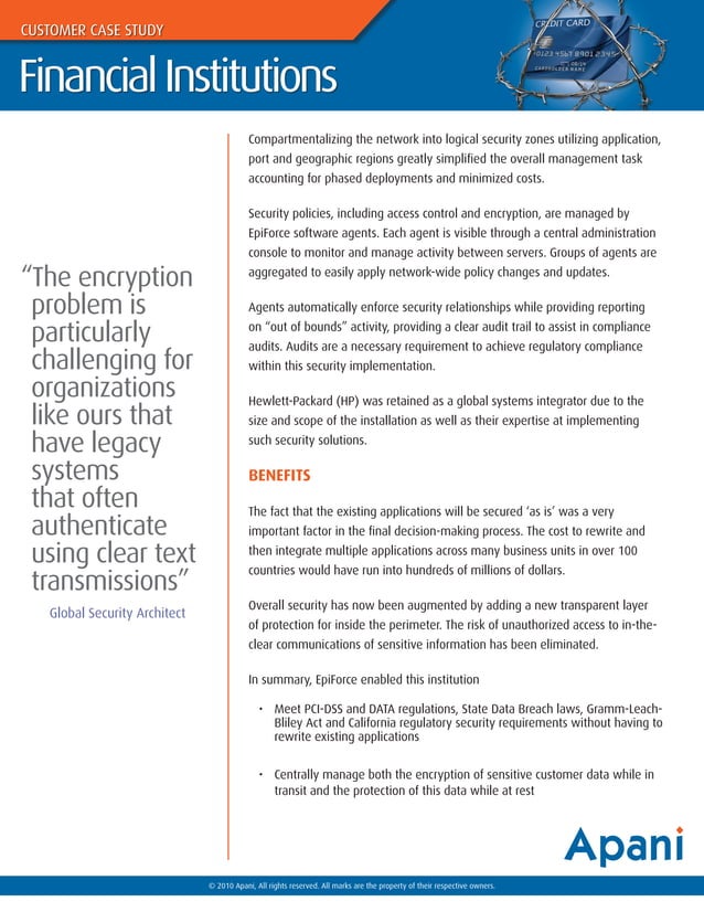 Regulatory Compliance Financial Institution | PDF