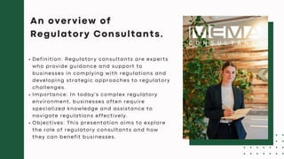 Regulatory Consultants: Navigating Compliance and Strategy | MEMA ...