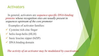 Regulatory elements of transcription.pptx
