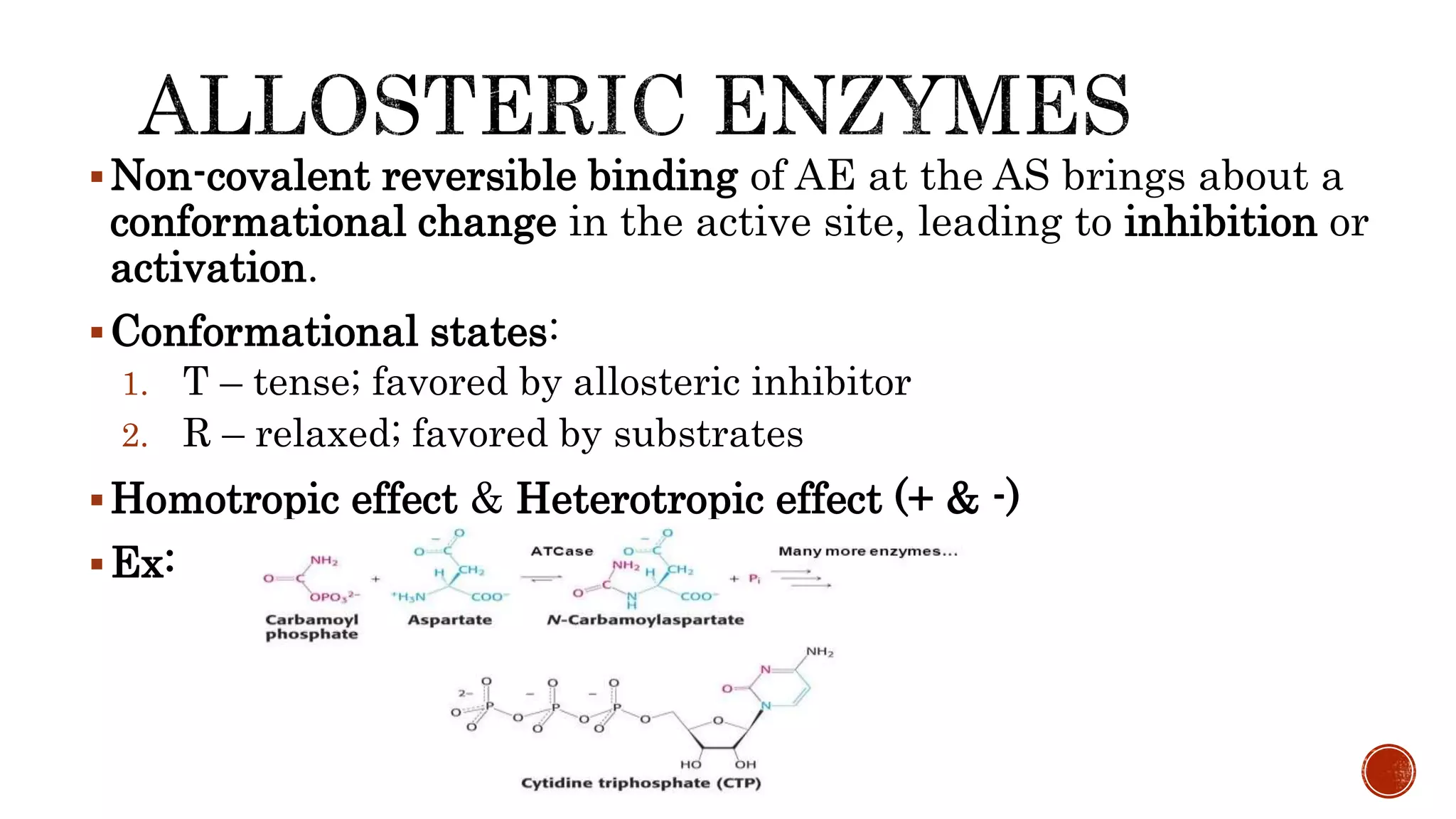 Regulatory enzymes & non protein enzymes, M. Sc. Zoology, University of ...