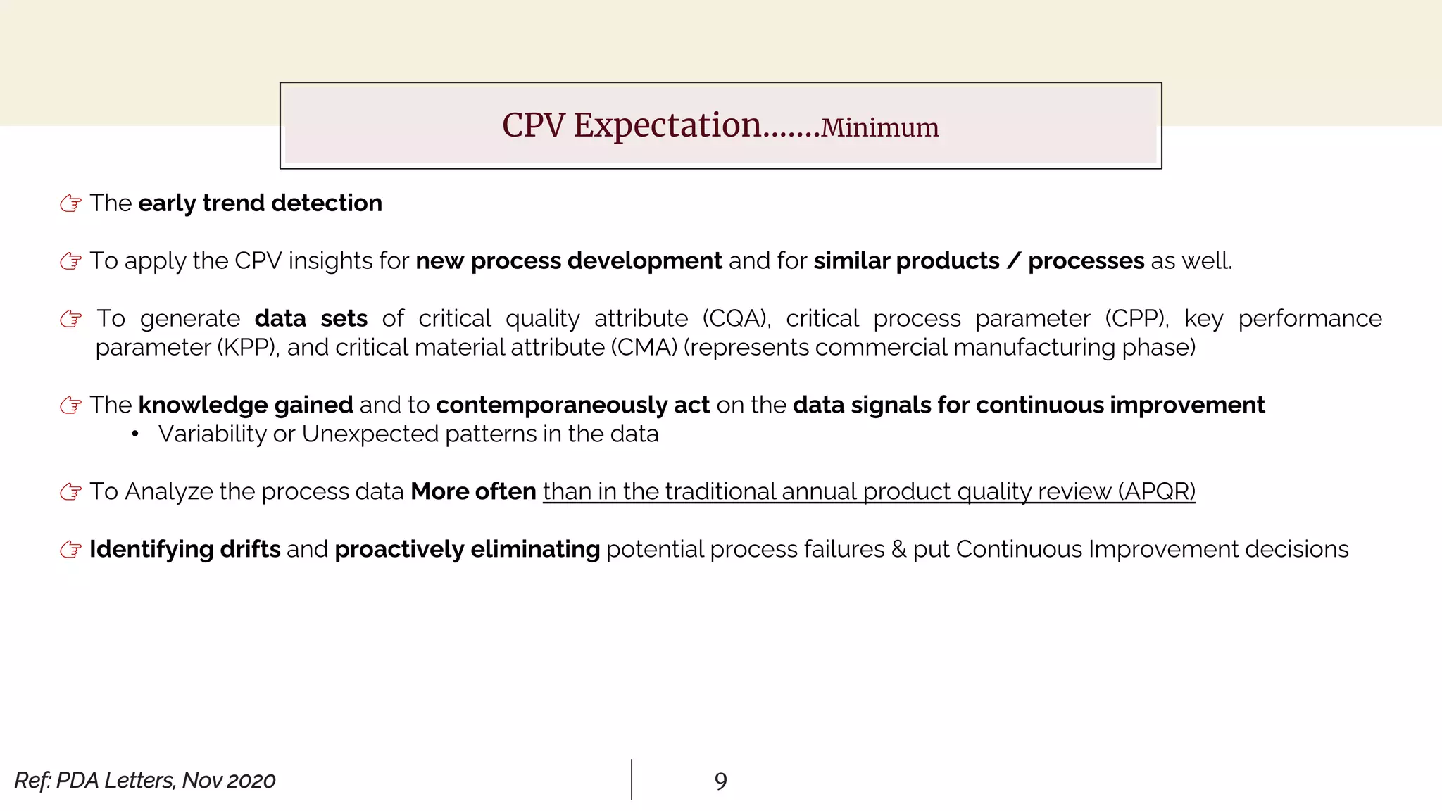 Regulatory expectation & design approach on continuous process verification | PPTX