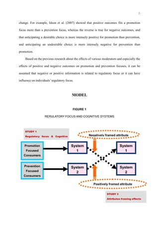 Regulatory focus and its underlying cognitive systems | PDF