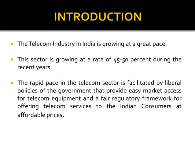 Regulatory framework of telecommunication | PPTX