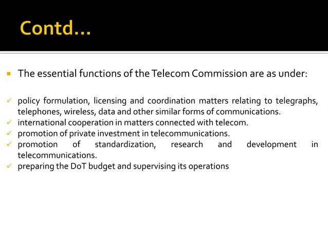 Regulatory framework of telecommunication | PPTX