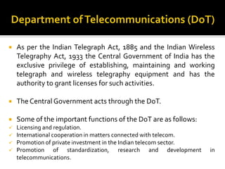 Regulatory framework of telecommunication | PPTX