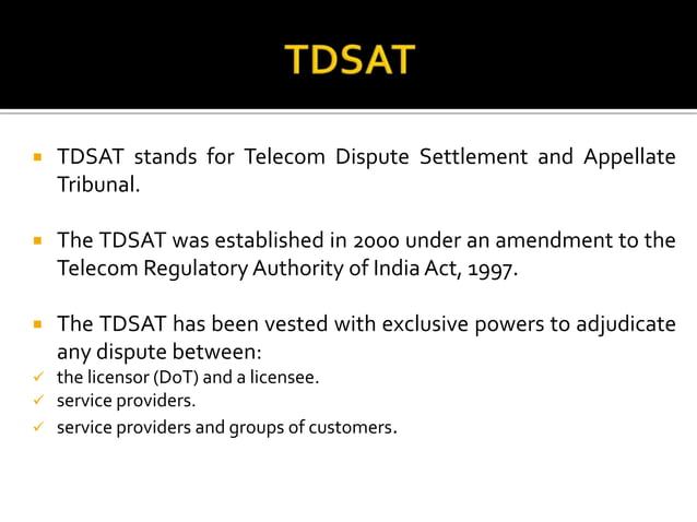 Regulatory framework of telecommunication | PPTX