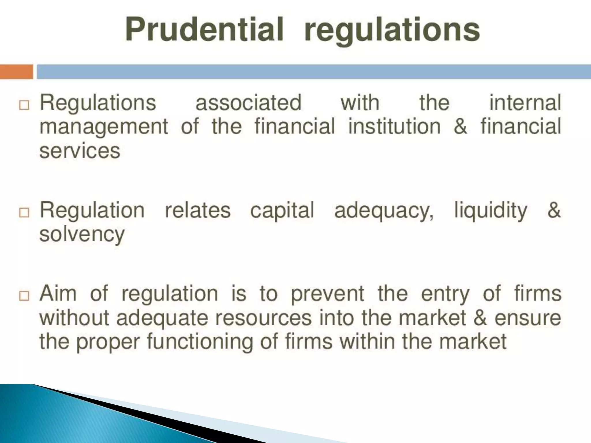 Regulatory framework for financial services in INDIA | PPTX
